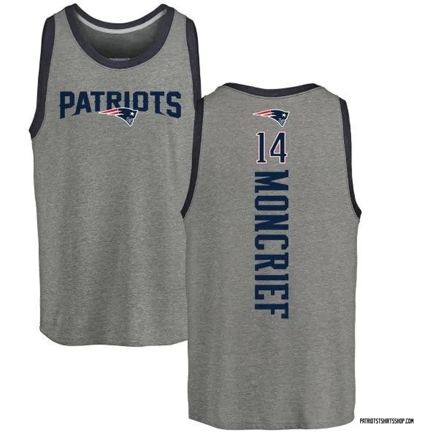 Men's Donte Moncrief New England Patriots Backer Tri-Blend Tank Top - Ash